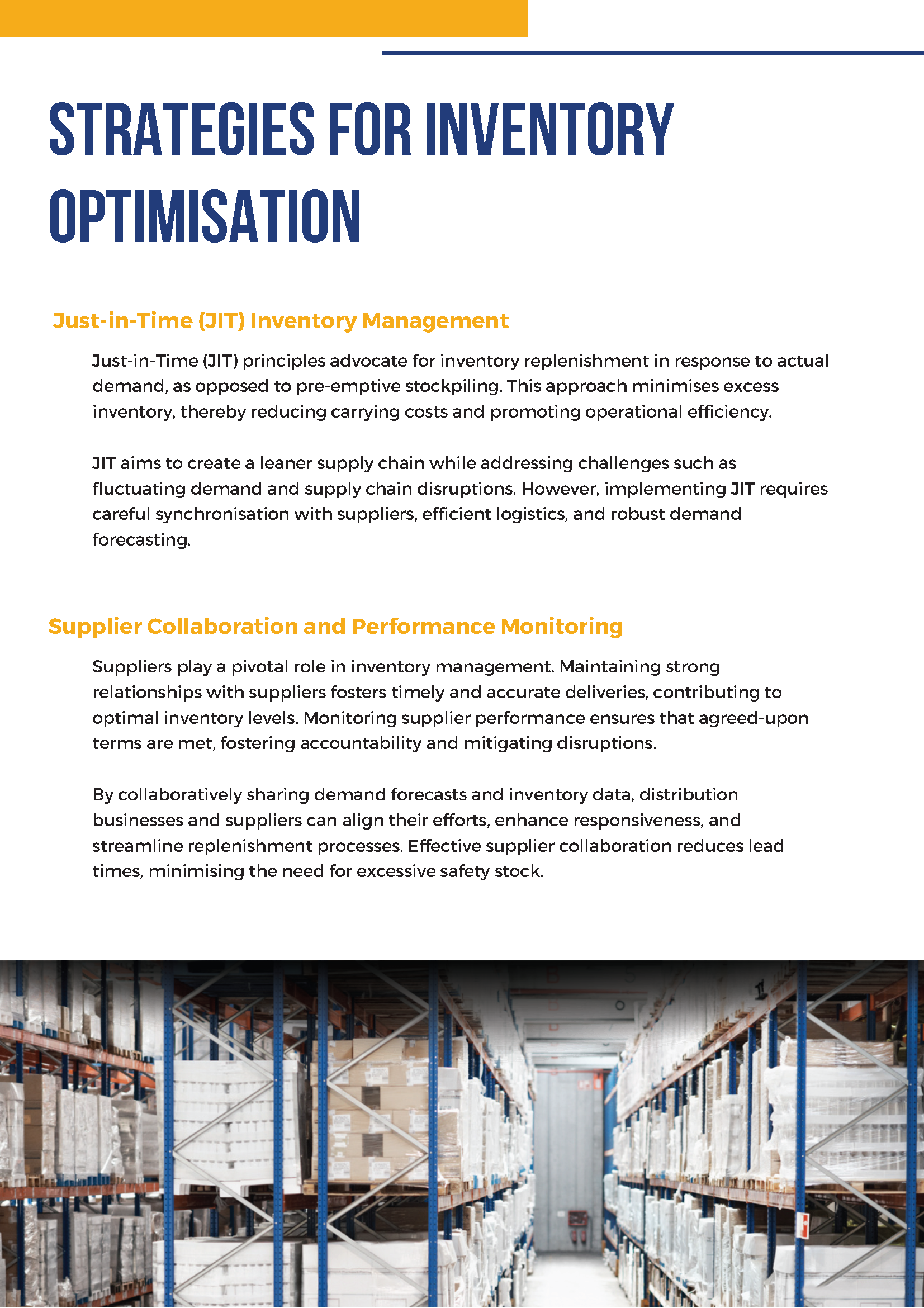 Achieving Inventory Optimisation Whitepaper Download